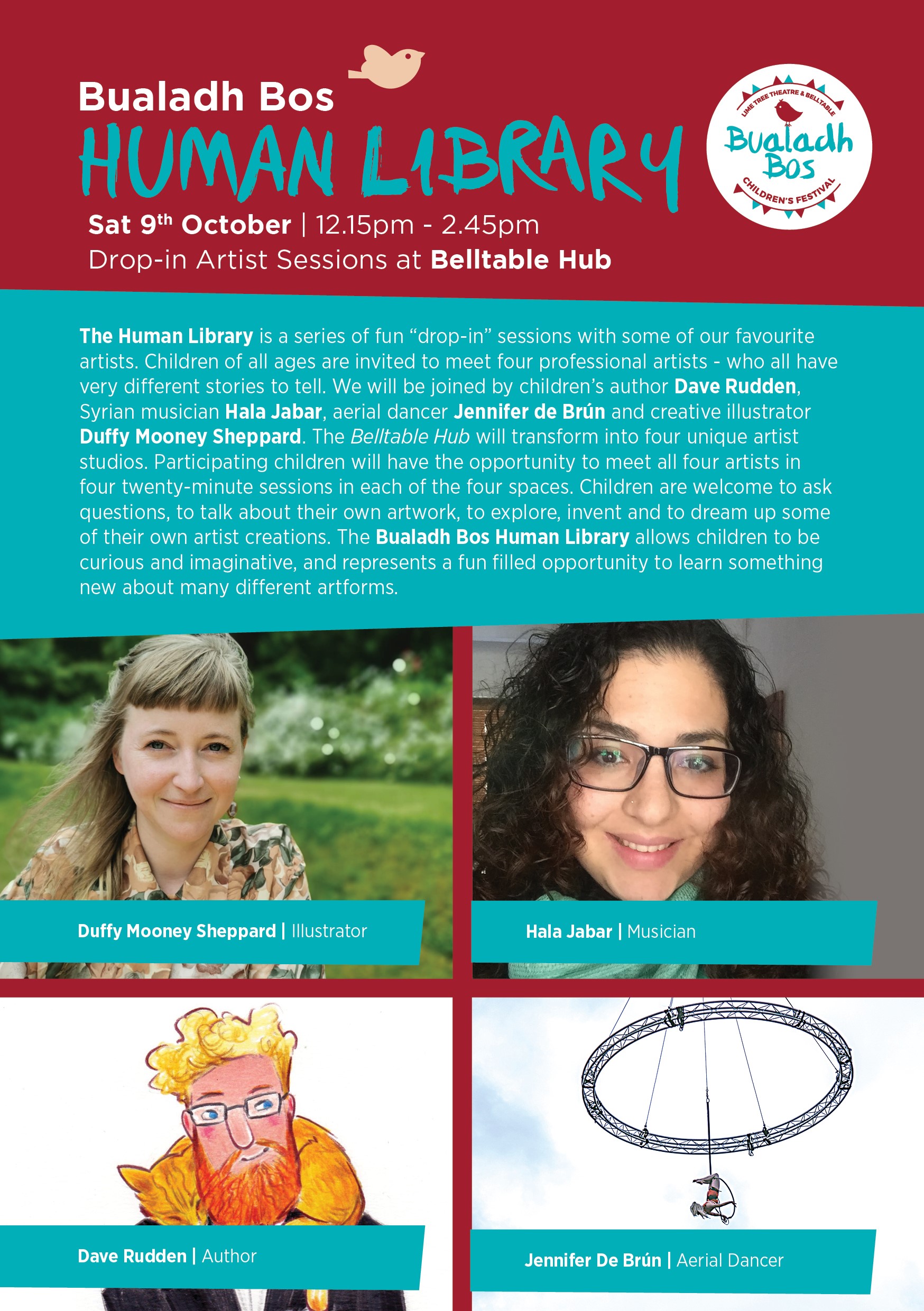 Bualadh Bos Family Day: Human Library - Lime Tree Theatre